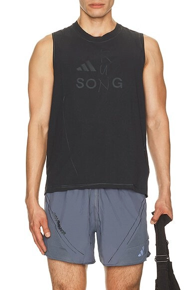 ADIDAS X SONG FOR THE MUTE Running Singlet - Black