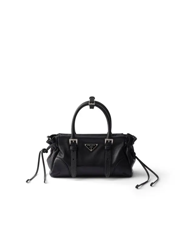 Prada Karin Small Leather Bag - Black
