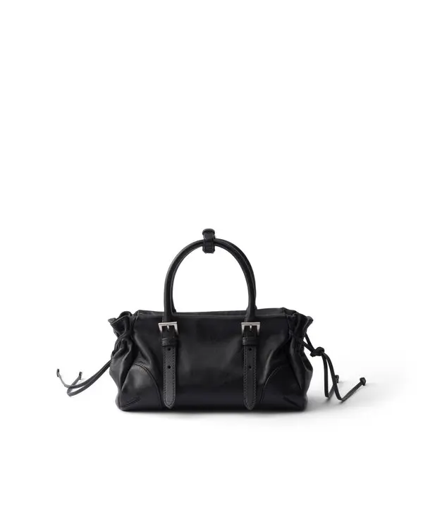 Prada Karin Small Leather Bag - Black