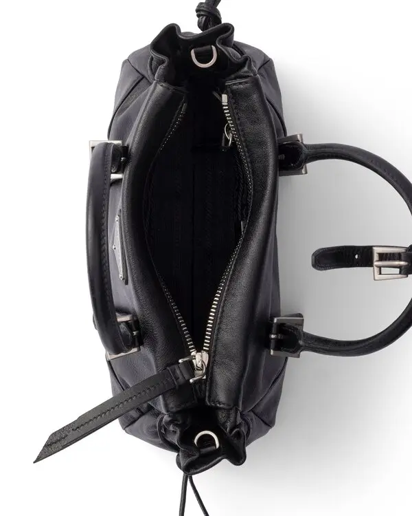 Prada Karin Small Leather Bag - Black
