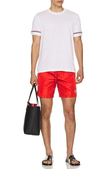 Moncler Swim Shorts - Aurora Red