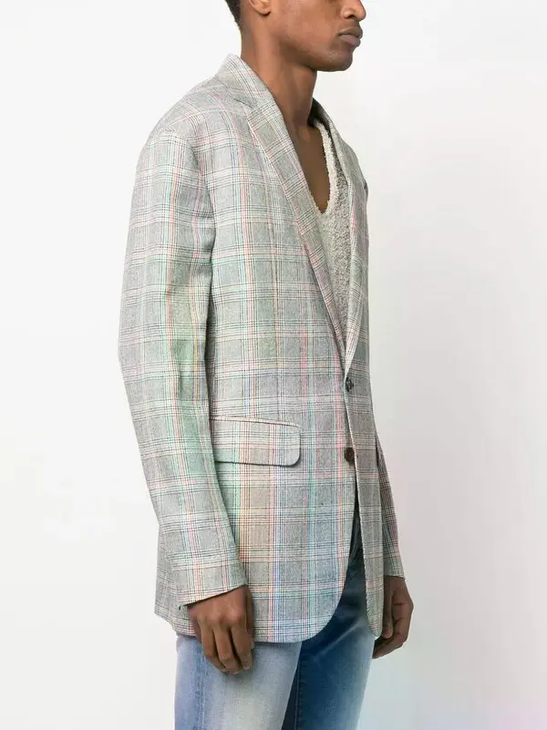 Dsquared2 Plaid-pattern Single-breasted Blazer