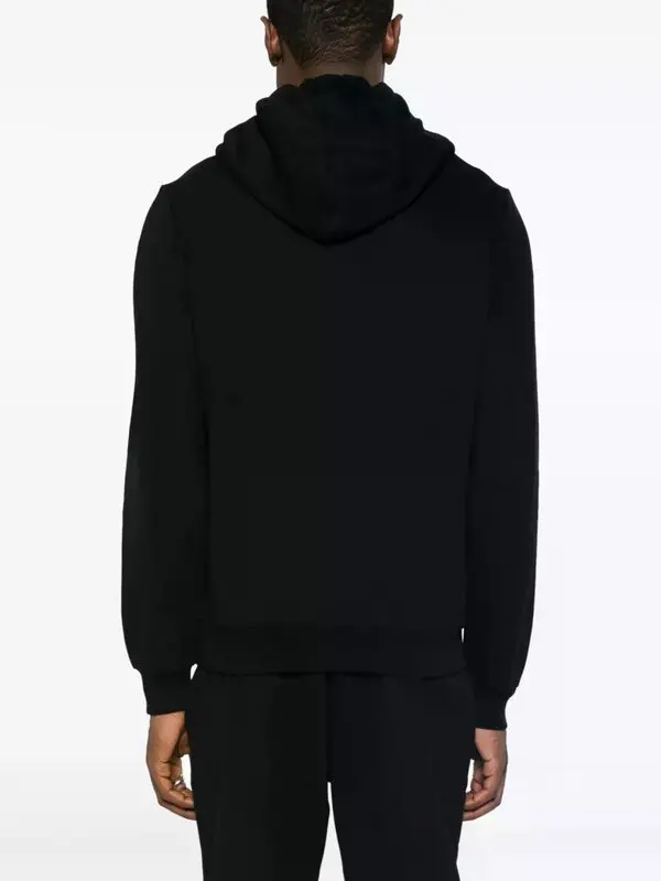 John Richmond Logo Embroidered Cotton Hoodie