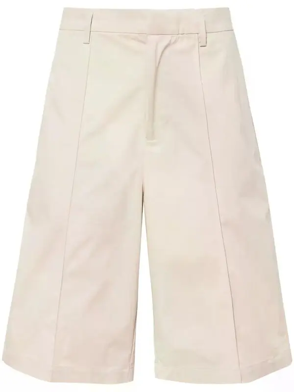 Neil Barrett Mid-rise Chino Shorts - Neutrals