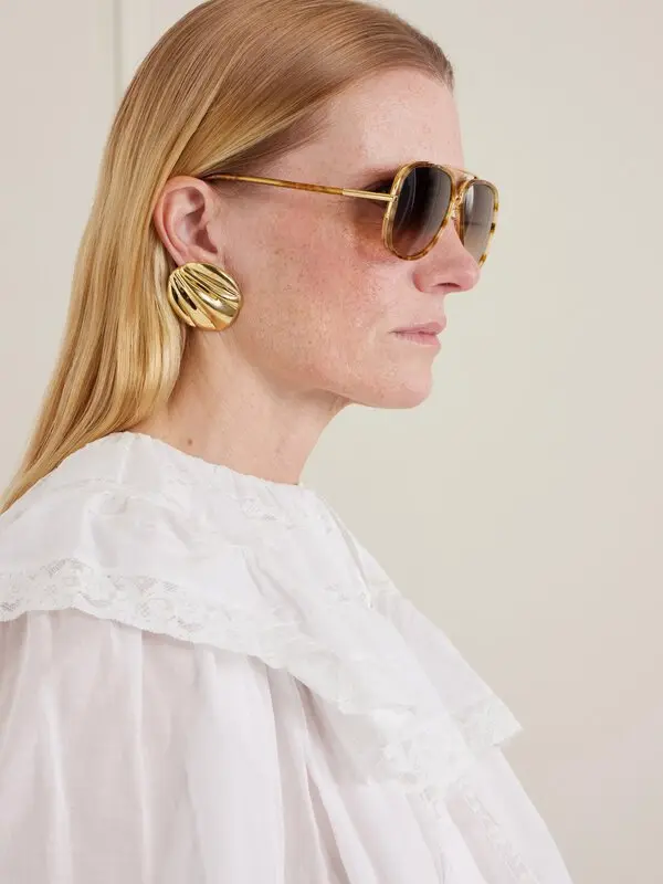 Chloé Aviator-frame Acetate Sunglasses