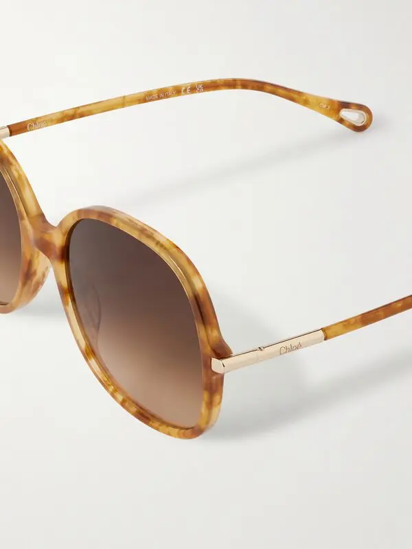 Chloé Acetate Sunglasses With Round Frames