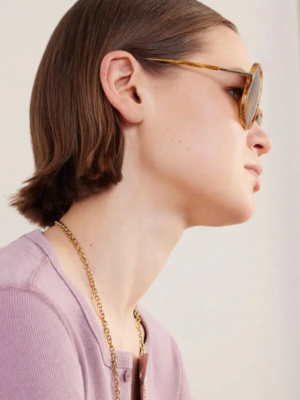 Chloé Acetate Sunglasses With Round Frames