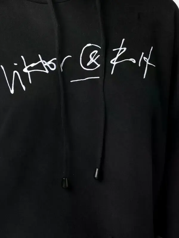 Viktor & Rolf Logo Embroidered Sweatshirt Dress