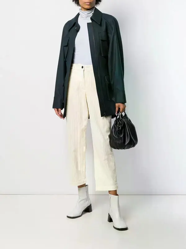 Woolrich Cropped Corduroy Trousers - Neutrals