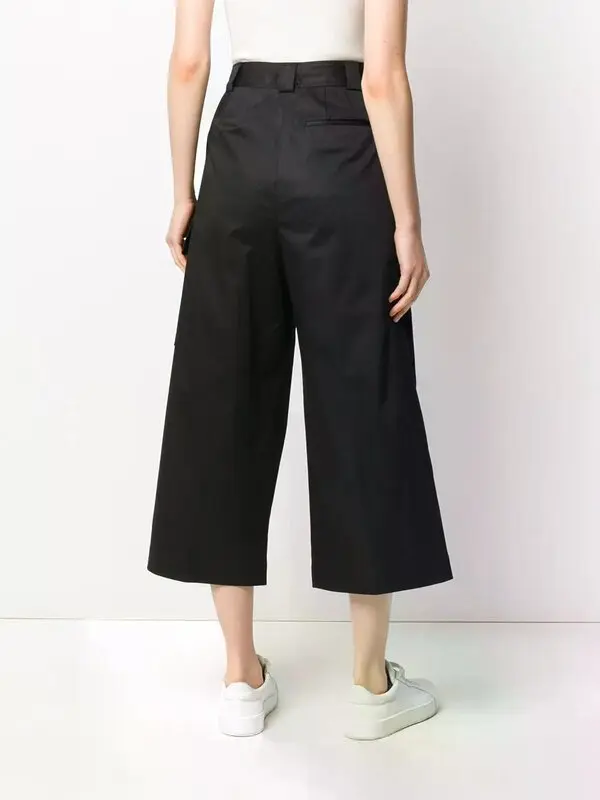 Woolrich High-waisted Pleated Wide-leg Trousers