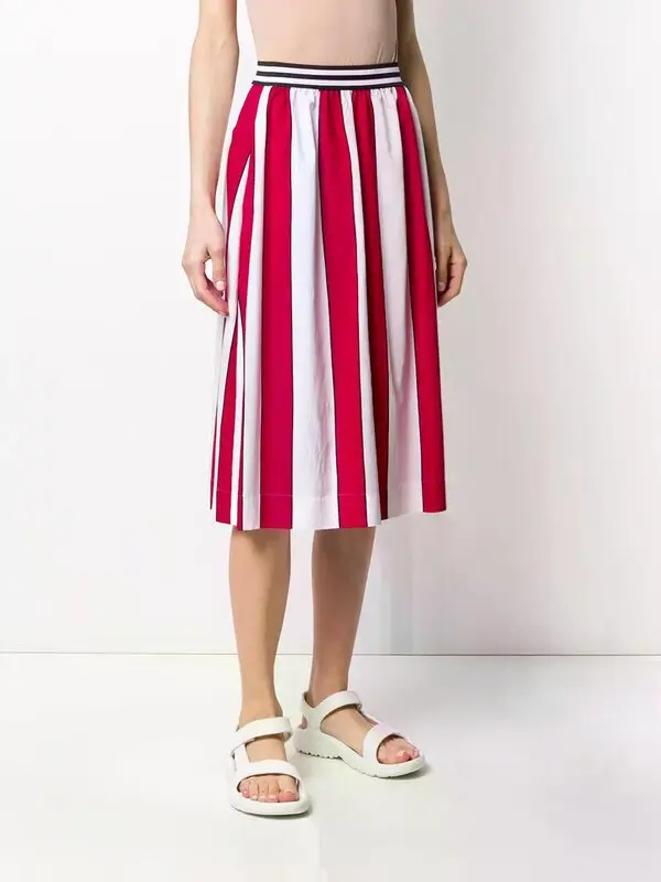 Woolrich Striped Pleated Skirt