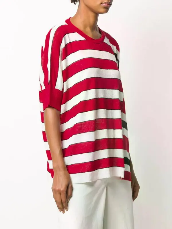 Woolrich Striped Short-sleeve Knit Top