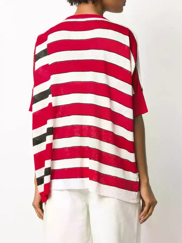 Woolrich Striped Short-sleeve Knit Top