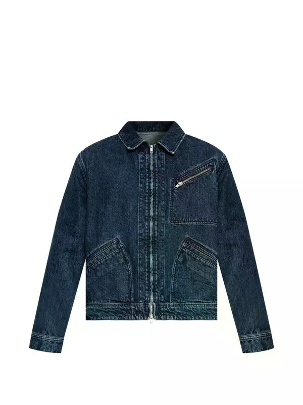 Kenzo Signature Utility Logo-embroidered Denim Jacket