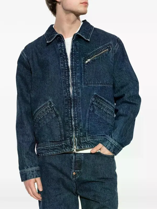 Kenzo Signature Utility Logo-embroidered Denim Jacket