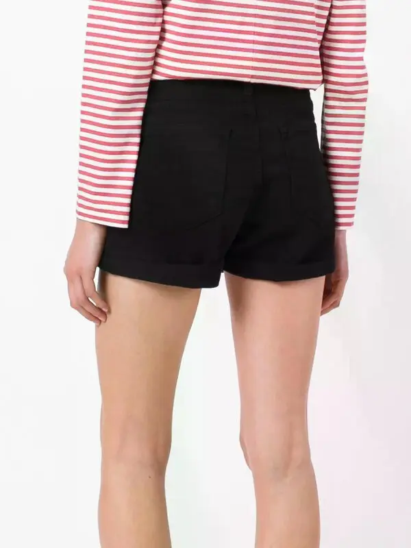 FRAME Cotton-blend Cutoff Shorts