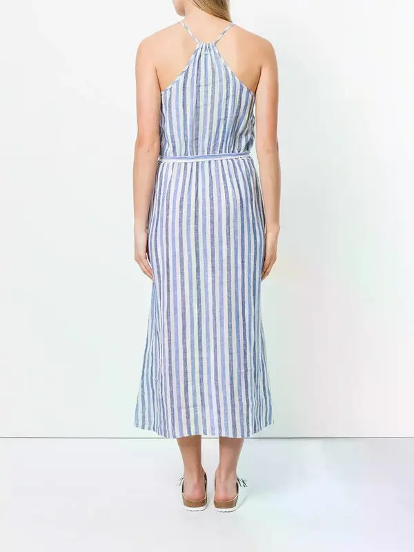 Woolrich Striped Linen Maxi Dress