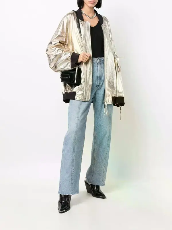 Dsquared2 Oversized Metallic Bomber Jacket