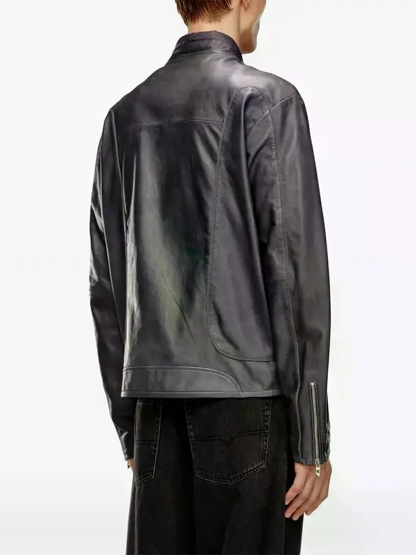 DIESEL® L-krix Leather Biker Jacket