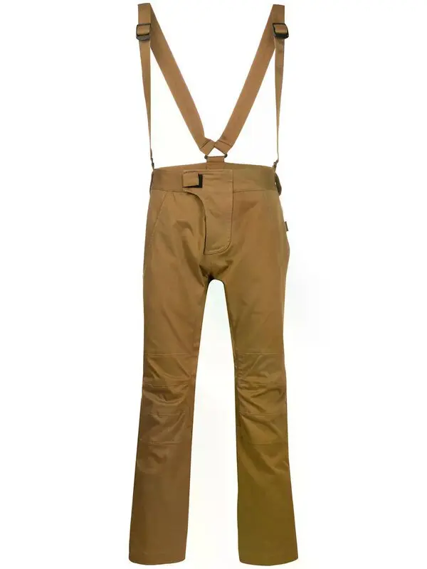 Dsquared2 Zip Detail Cargo Trousers With Suspenders - Neutrals