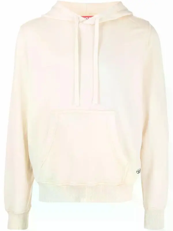 DIESEL® Logo Patch Pullover Hoodie - Yellow
