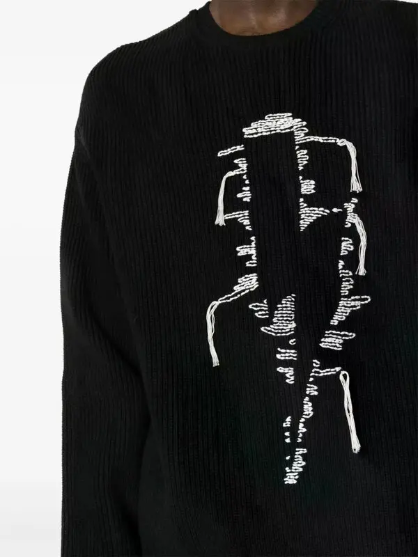 Neil Barrett Bolt-motif Cotton-blend Jumper