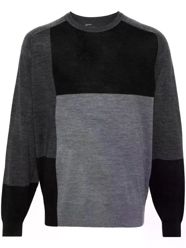 Neil Barrett Colour-block Wool Jumper
