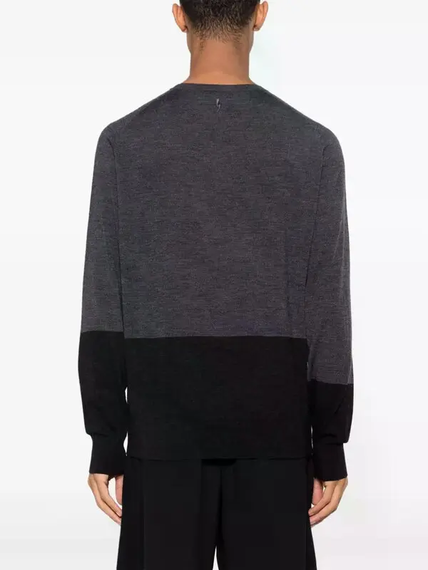 Neil Barrett Colour-block Wool Jumper
