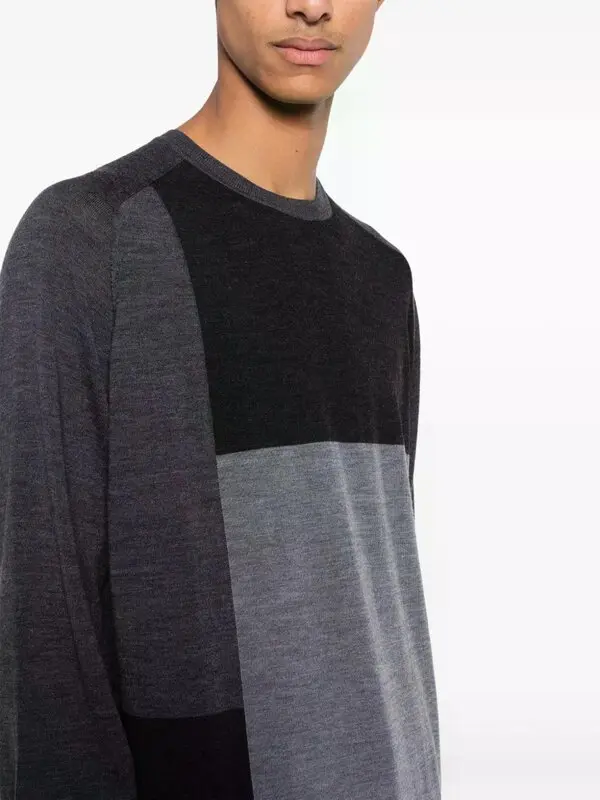 Neil Barrett Colour-block Wool Jumper