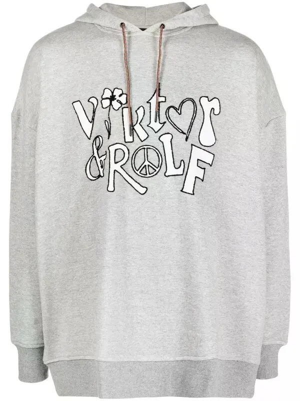 Viktor & Rolf Logo Print Cotton Hoodie