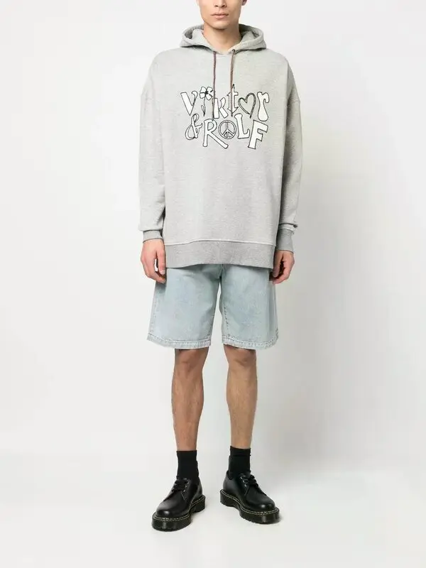 Viktor & Rolf Logo Print Cotton Hoodie