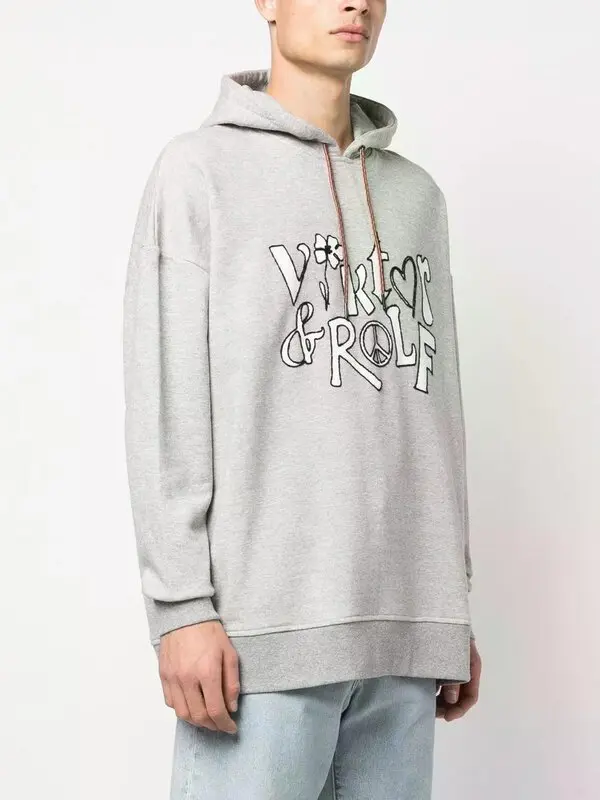 Viktor & Rolf Logo Print Cotton Hoodie