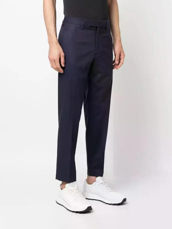 Neil Barrett Navy Mid-rise Tailored Trousers