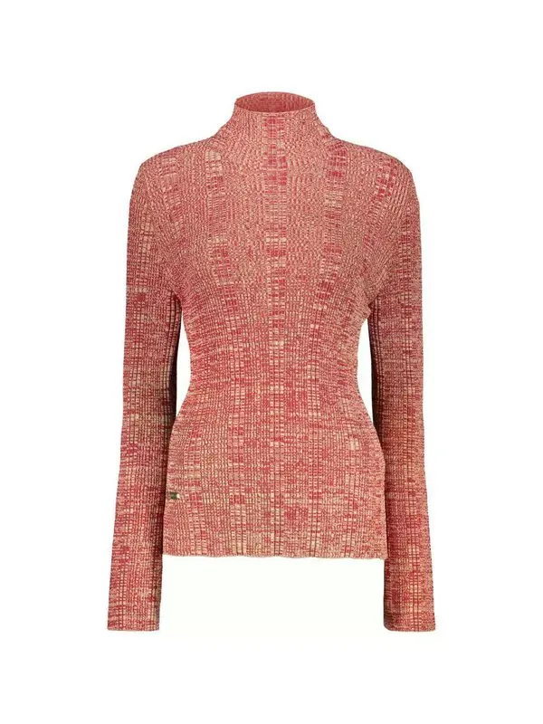 ELLERY Ribbed Knit High Neck Long Sleeve Sweater