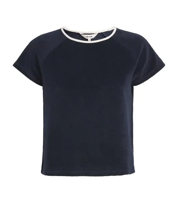 ME+EM Organic Cotton-blend Terry Baby Fit T-shirt