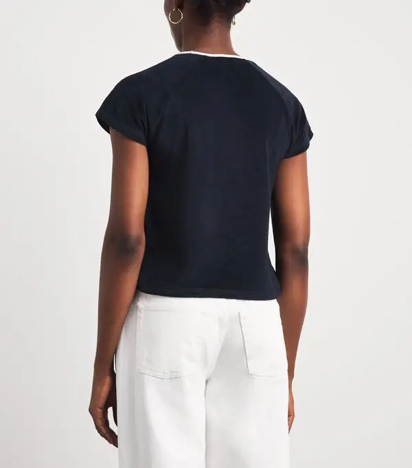 ME+EM Organic Cotton-blend Terry Baby Fit T-shirt
