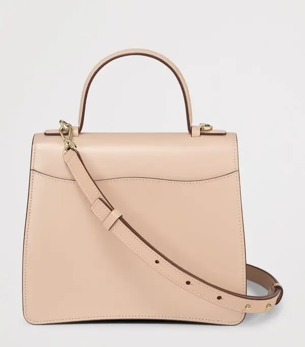 Cartier Small Leather Panthère C De Top-handle Bag - Beige