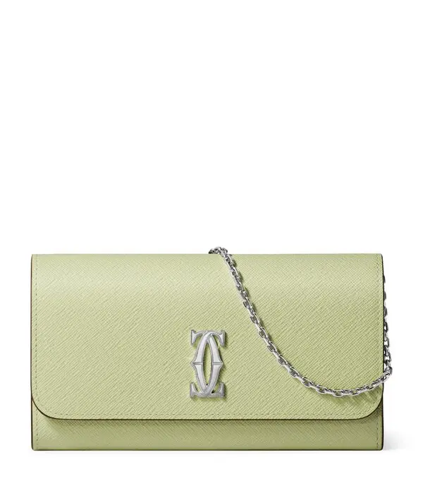 Cartier Leather C De Chain Wallet - Yellow