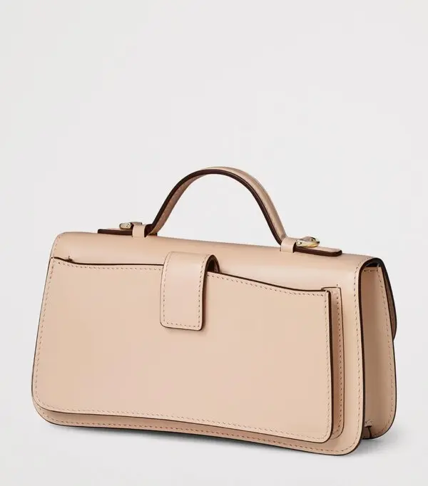 Cartier Panthère Leather Top Handle Bag - Beige