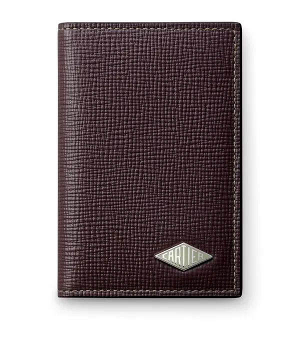 Cartier Leather Losange Card Holder - Brown