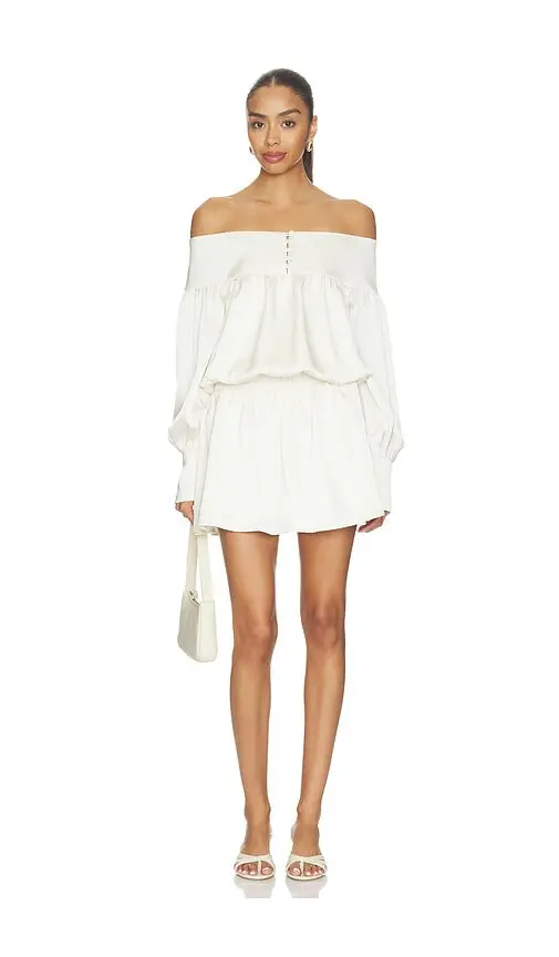 Line & Dot Nicolo Mini Dress - Cream