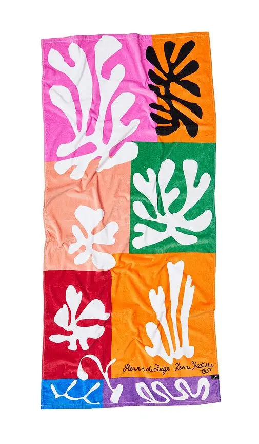 SLOWTIDE Snow Flowers Towel - Multi