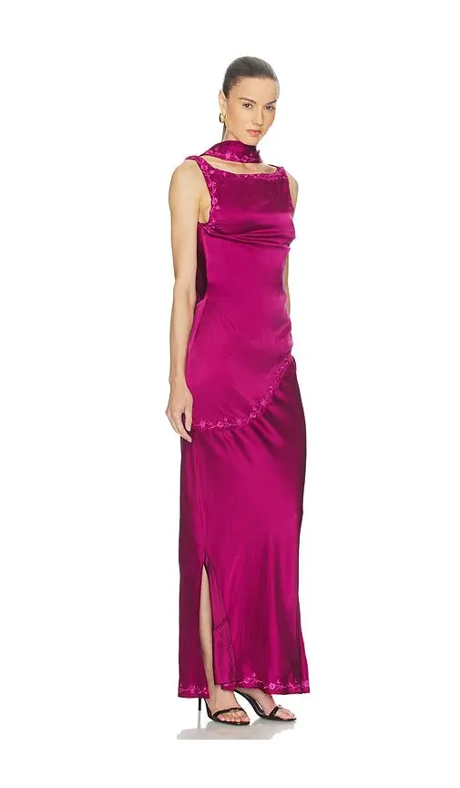 YELLOW THE LABEL Nina Silk Dress