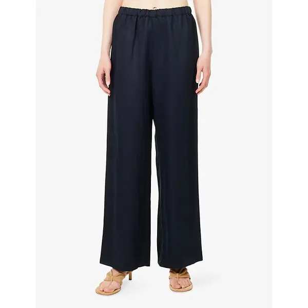 Jenni Kayne Demi Wide-leg Trousers - Navy
