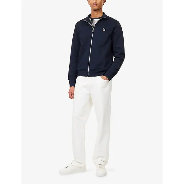 Paul Smith Logo Zip Cotton Jumper