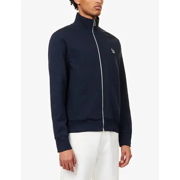 Paul Smith Logo Zip Cotton Jumper