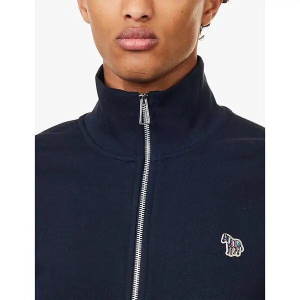 Paul Smith Logo Zip Cotton Jumper