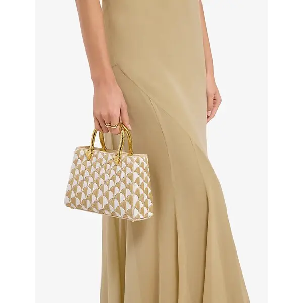 BVLGARI Serpentine Duo Raffia Tote Bag