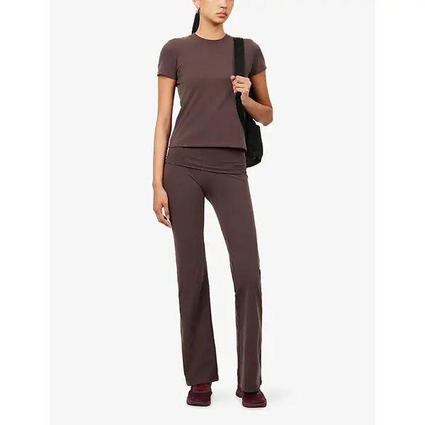 SISTERLY TRIBE Soft Cotton Foldover Yoga Trousers