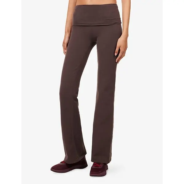 SISTERLY TRIBE Soft Cotton Foldover Yoga Trousers